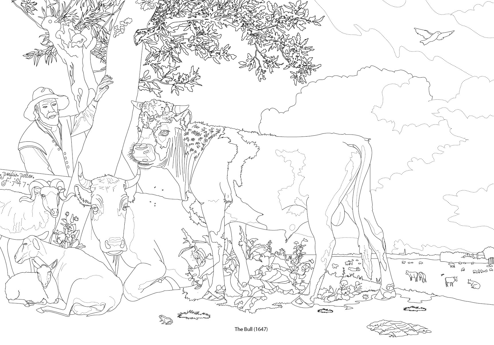 Colour Your Own Dutch Masters - Rembrandt