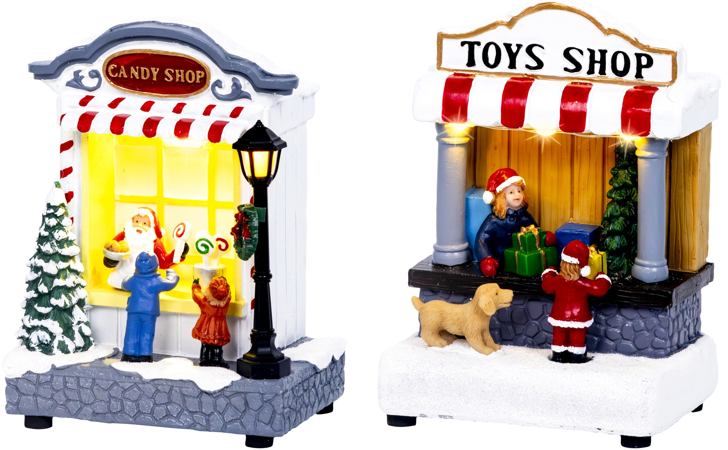 Decoratiune de Craciun - Micro LED Scenery - Candy / Toys Shop (doua ...