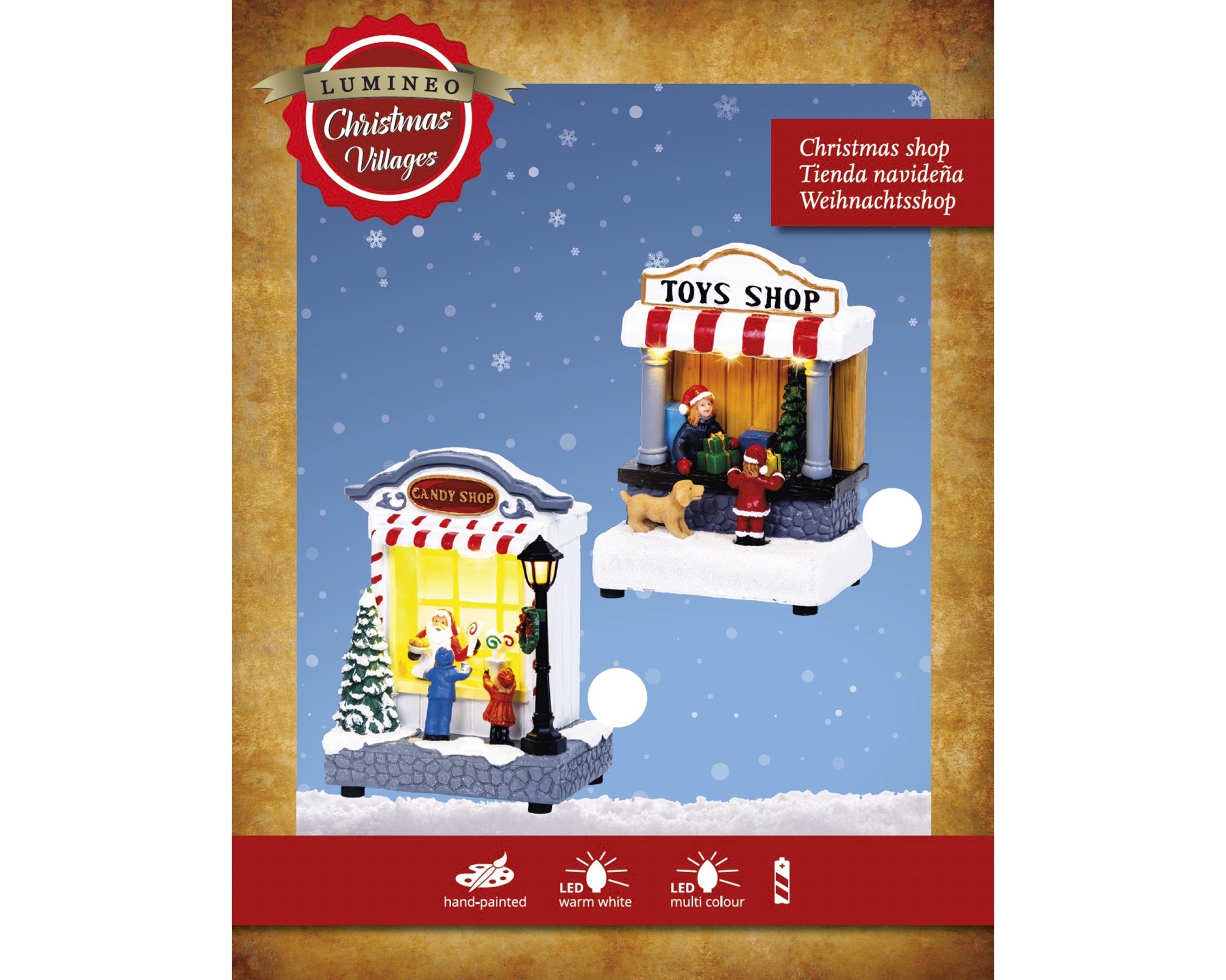 Decoratiune de Craciun - Micro LED Scenery - Candy / Toys Shop (doua ...