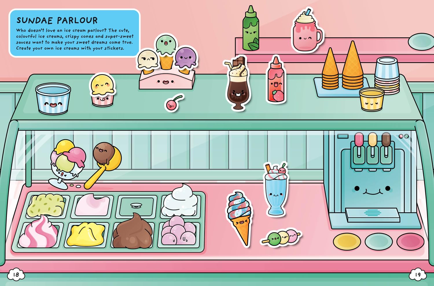 Cosy Cute Mini Food Sticker book