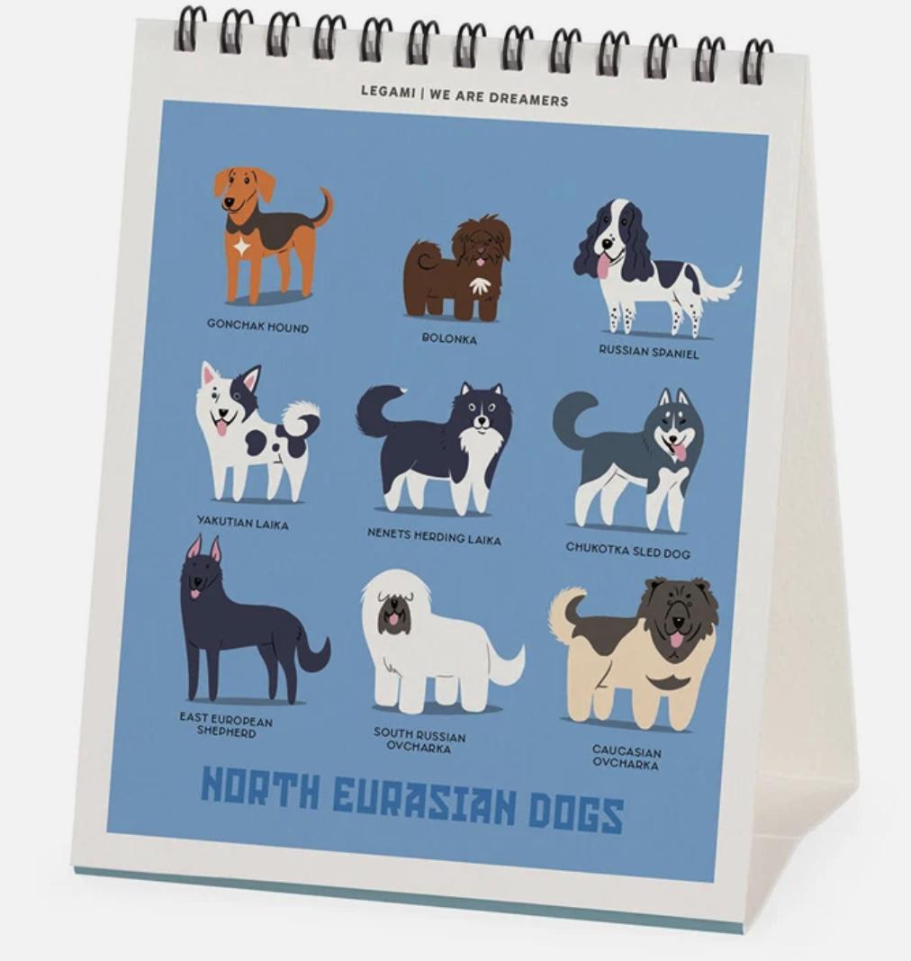 Calendar de birou - Ianuarie 2026 - Decembrie 2026 - Dogs of the World ...