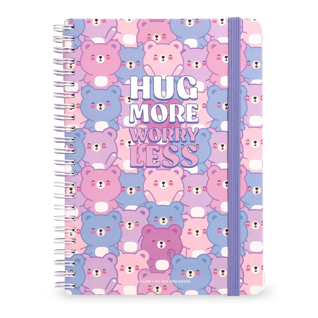 Caiet A4 - Hug more, worry less - Maxi - Legami