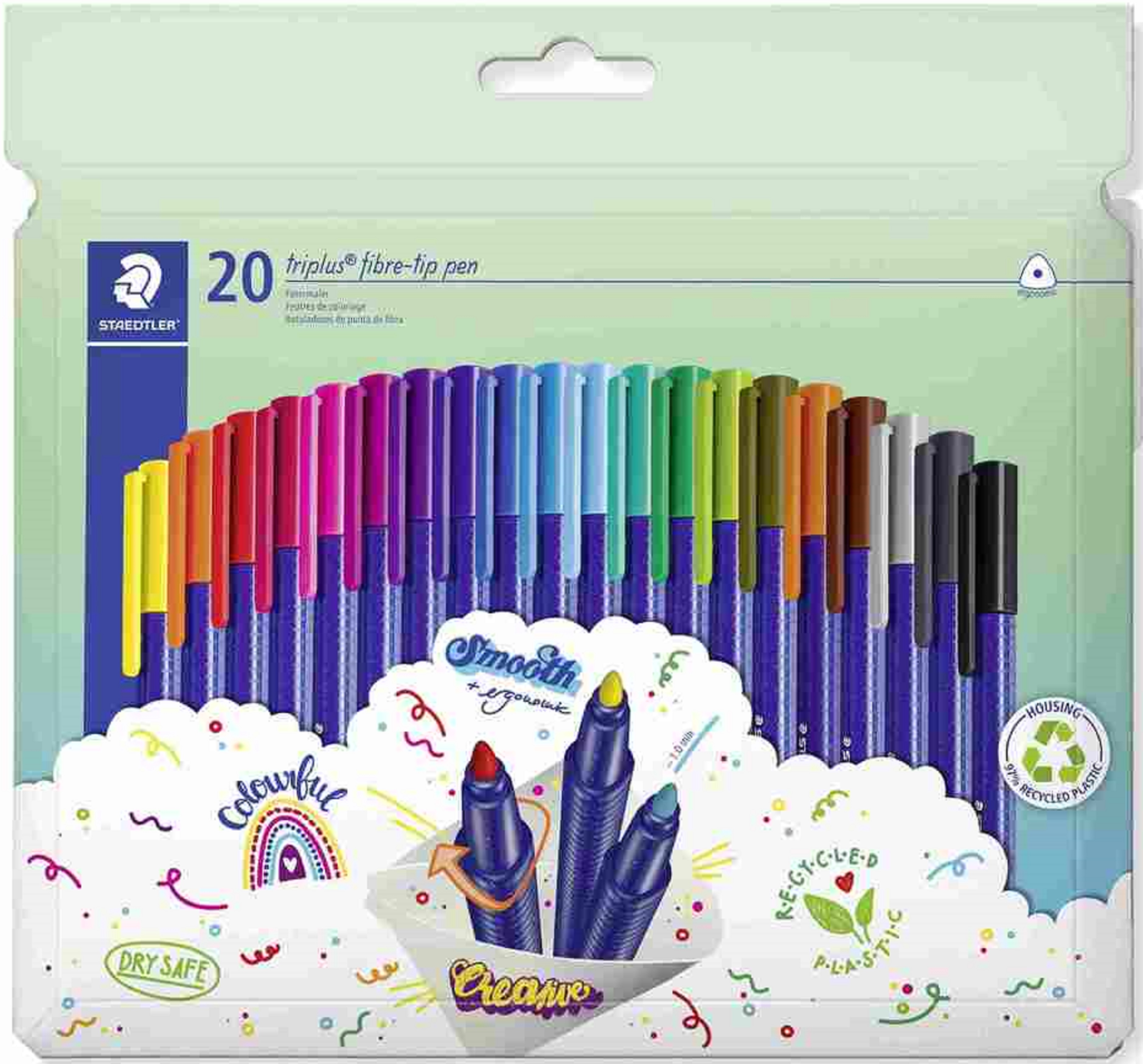 Set 20 carioci - Triplus - Multicolor - Staedtler