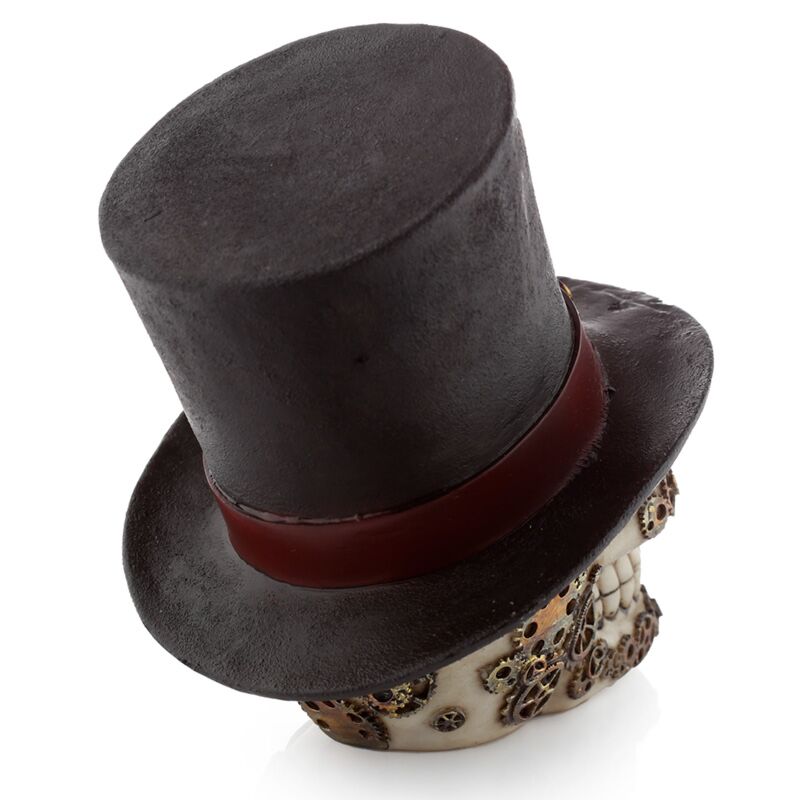 Obiect decorativ - Skull with Hat - Puckator