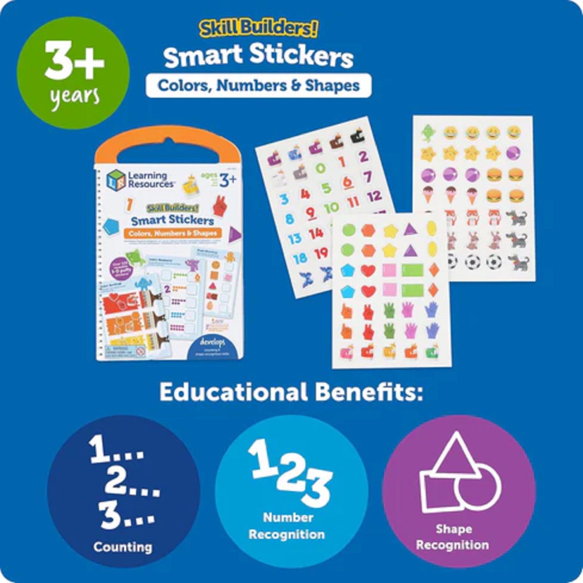 Joc educativ - Smart stickers - Culori, numere si forme - Learning ...
