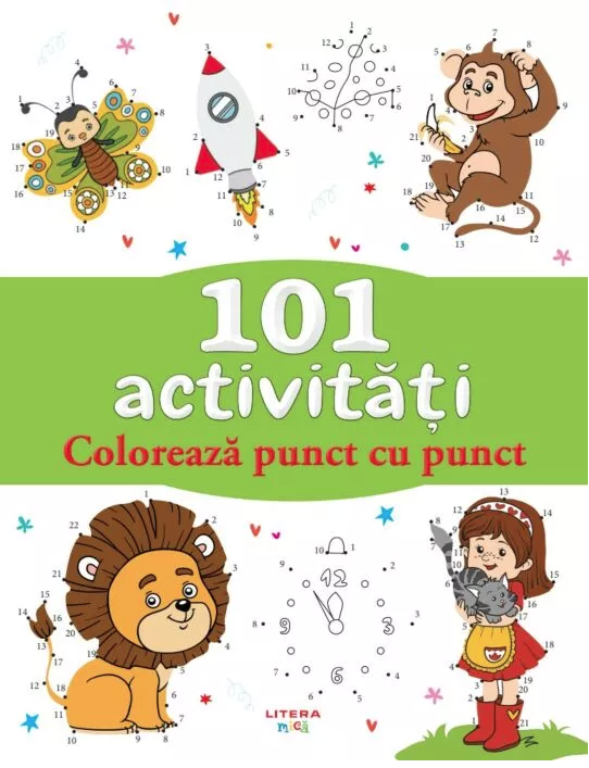 101 activitati - Coloreaza punct cu punct