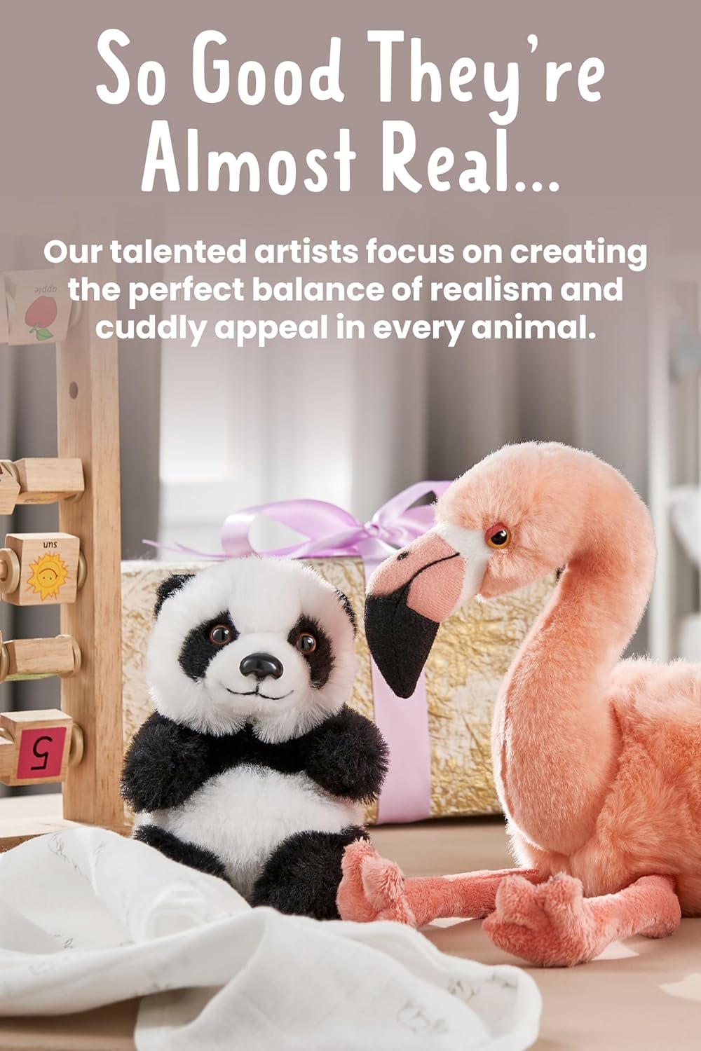 Jucarie de plus - Leopard de zapada cu paturica - Keycraft