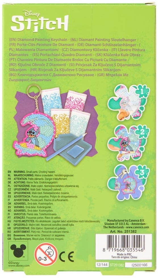 Breloc - Stitch Diamond Painting - Canenco