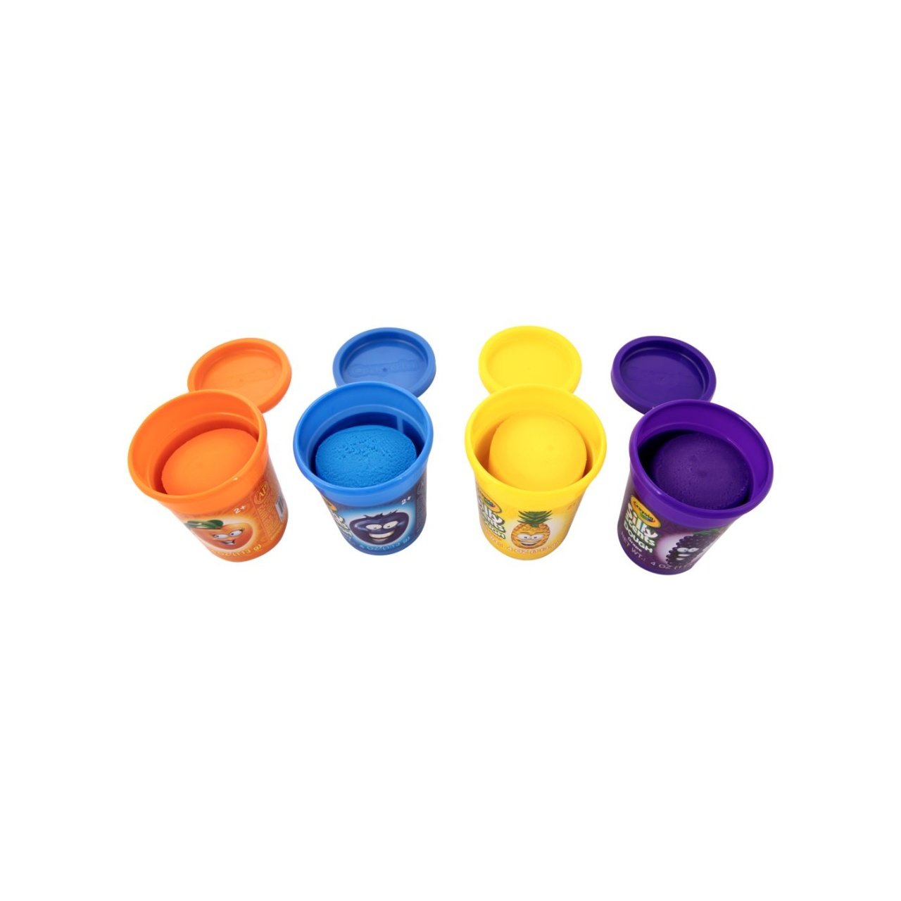 Set 4 borcanase cu plastilina parfumata - Silly Scents Dough - Crayola