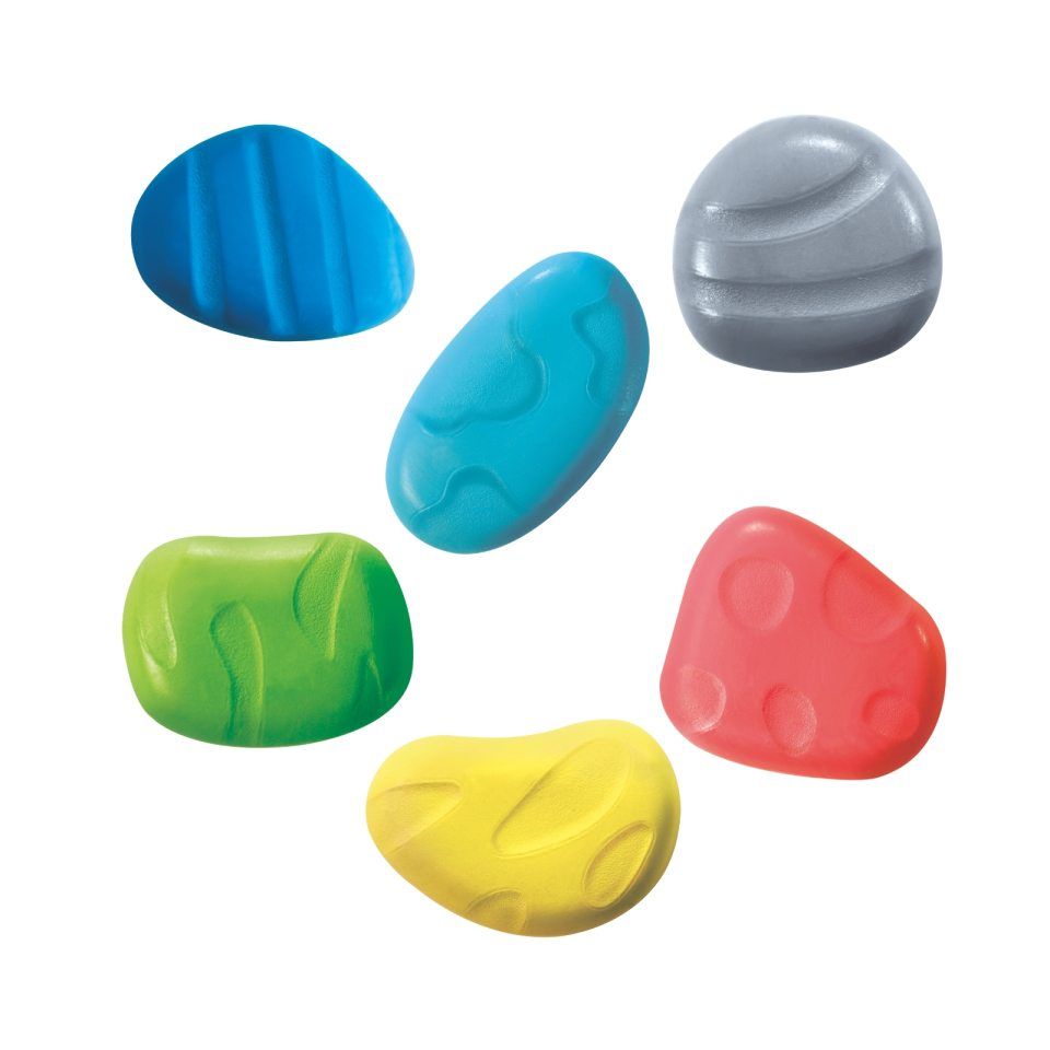 Set 6 creioane colorate - Pietricele - Haku Yoka