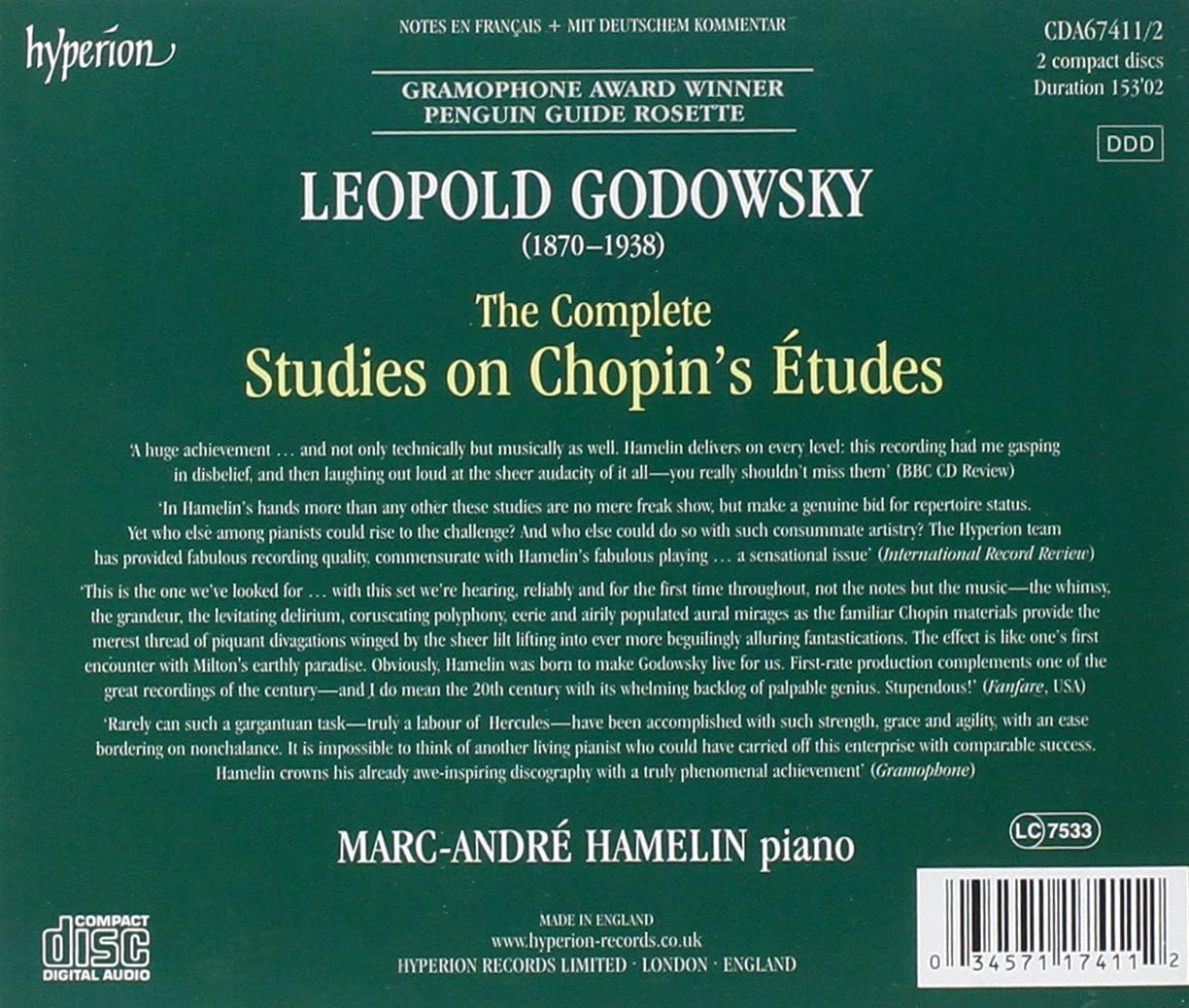 Godowsky: The Complete Studies On Chopin's Etudes - Marc-Andre Hamelin