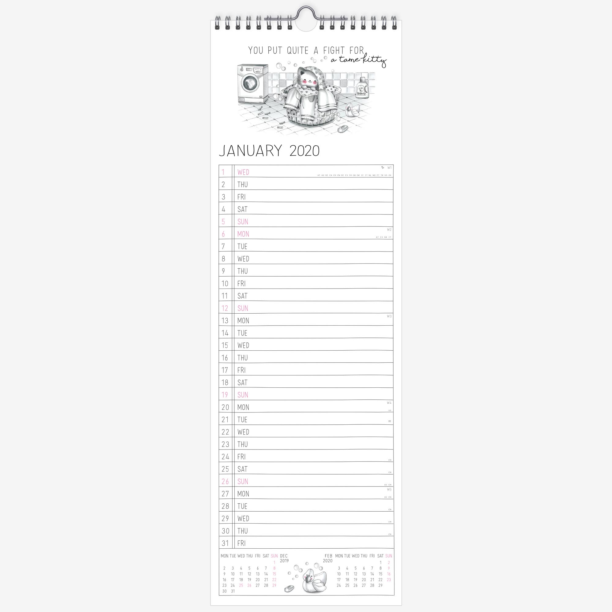Calendar 2020 - Sketchy Cats - Legami