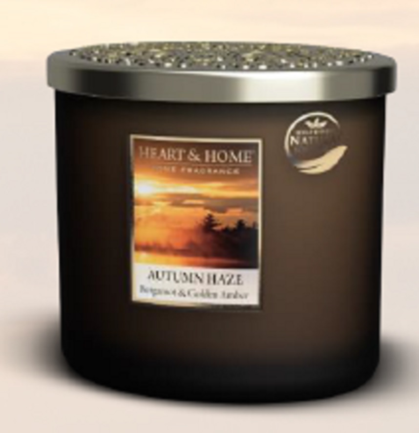 Lumanare parfumata - Twin Wick Ellipse Candle - Autumn Haze - Heart & Home