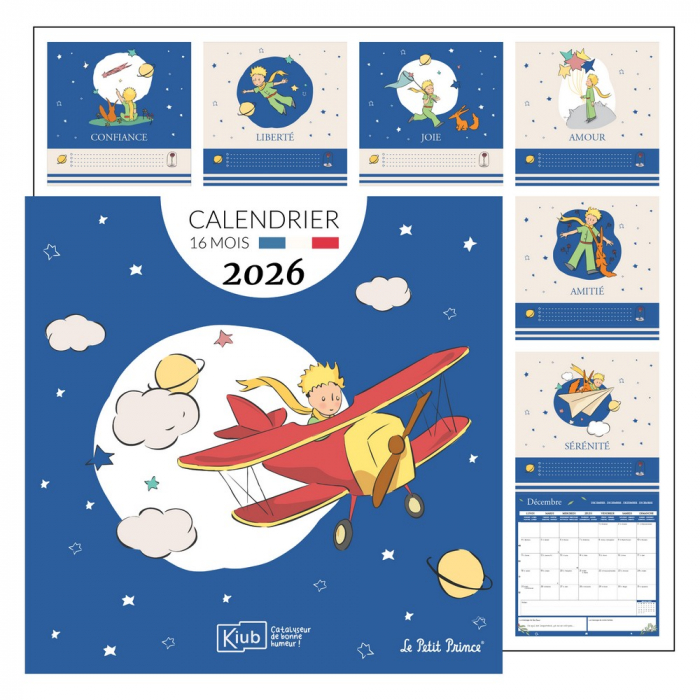 Calendar de perete - Le Petit Prince - Classique - Kiub