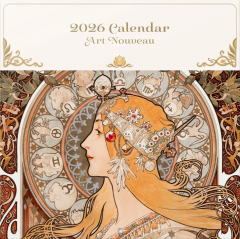 Calendar 2026 - Art Nouveau - Grupo Erik
