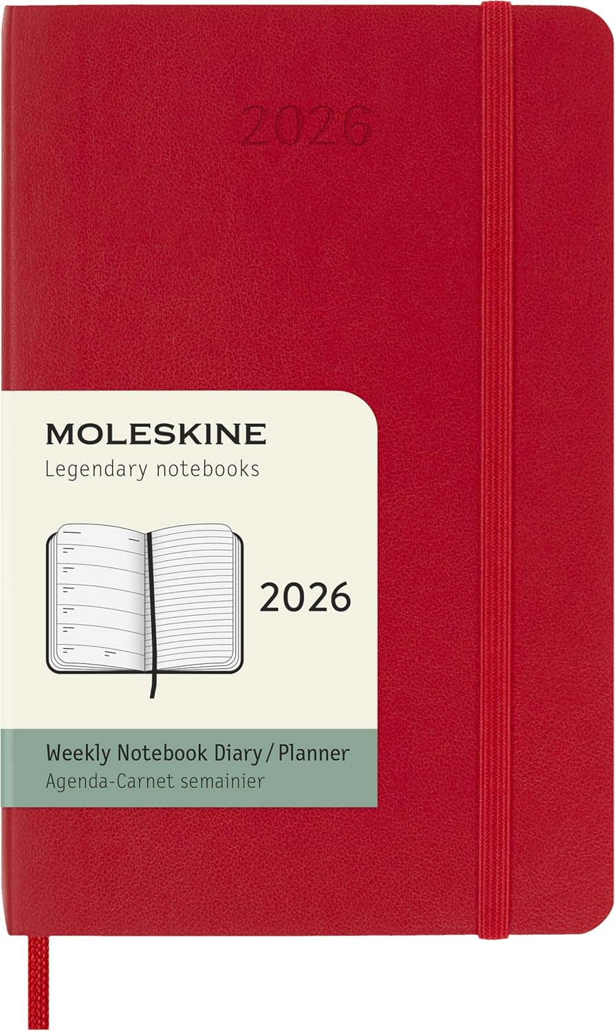 Agenda 2026 - Moleskine Classic 12 Months Weekly Planner - Softcover ...