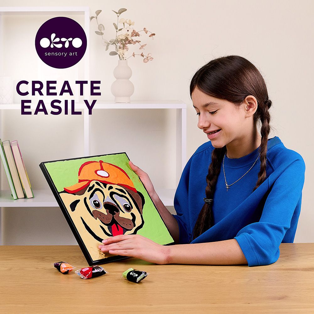 Set creativ - Sensory Art - Pug Dog - Okto Clay
