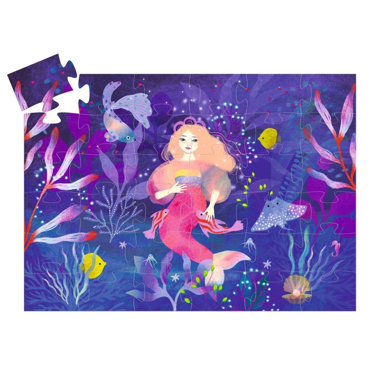 Puzzle - Sirena Ella, 36 piese - Djeco
