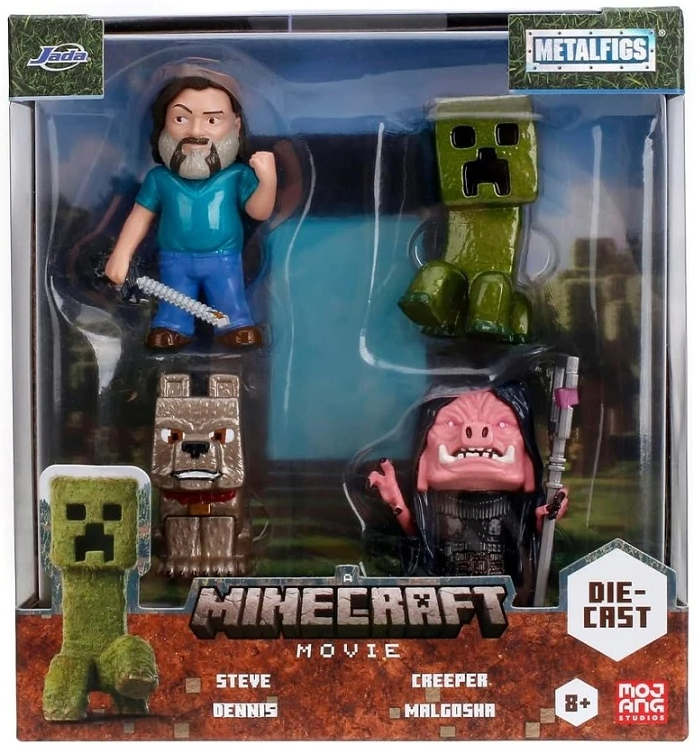 Set 4 figurine - Minecraft The Movie, 6.5cm - Jada Toys