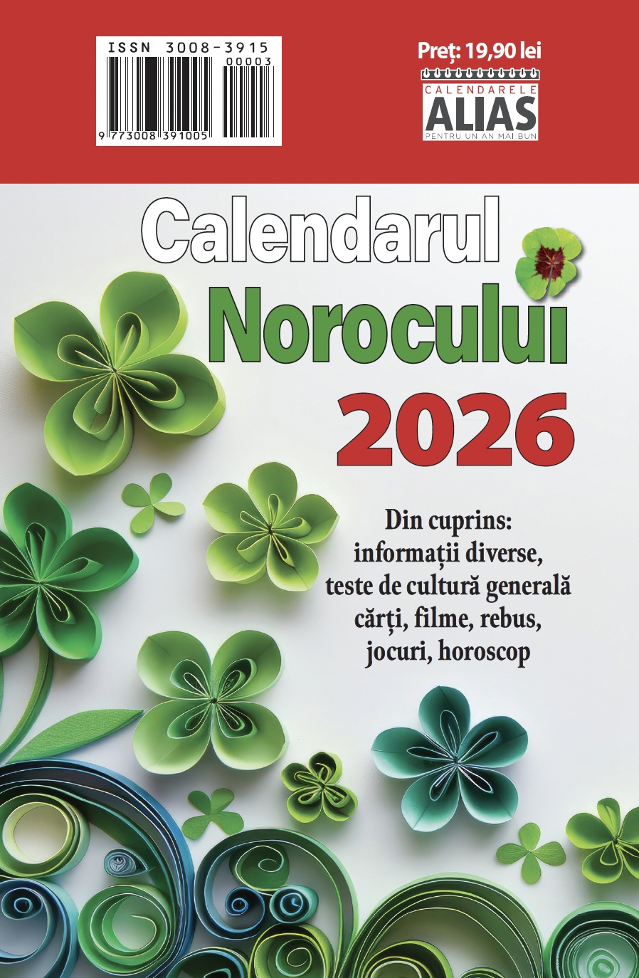 Calendarul norocului 2026 - Alias Publishing