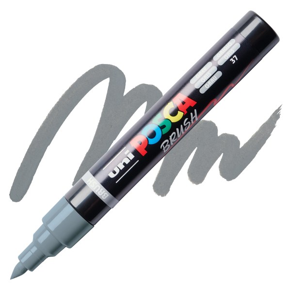 Marker - Varf pensula - Gri - Uni