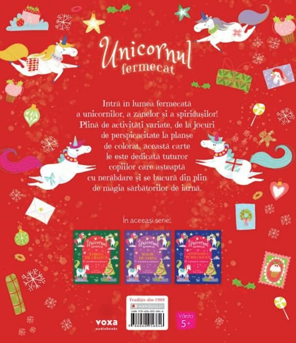 Unicornul fermecat. Unicorni de zapada. Activitati de sarbatoare