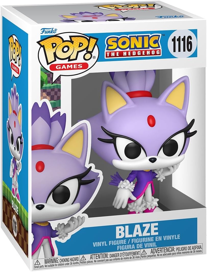 Figurina Blaze - Sonic the Hedgehog - Pop! Games - Funko - Funko