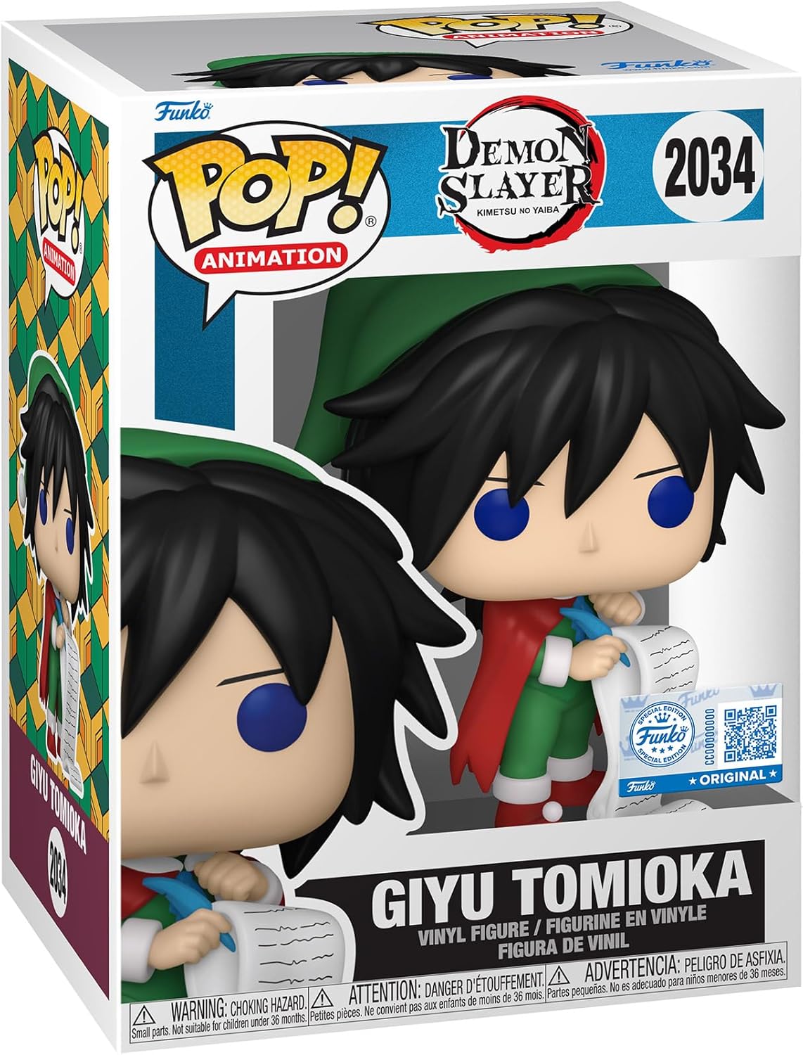 Figurina Giyu Tomioka (Holidays) - Demon Slayer - Pop! Animation ...