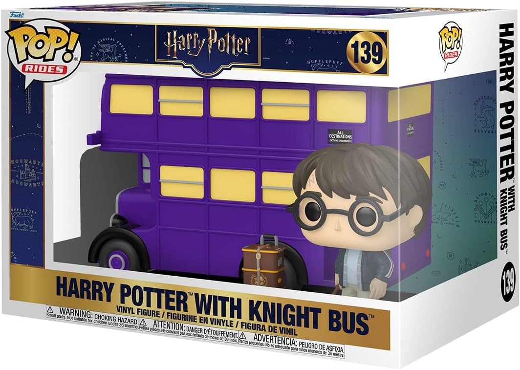 Set 2 figurine Harry Potter with Knight Bus - Harry Potter - Pop! Rides ...