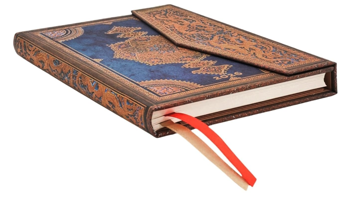 Agenda 2026 - Paperblanks - Safavid Indigo (Safavid Binding Art) - Midi ...
