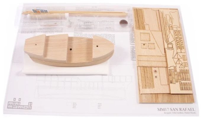 Kit de construit - Corabie din lemn - San Rafael - Mamoli