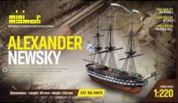 Kit de construit - Corabie de lemn - Alexander Newsky - Mamoli