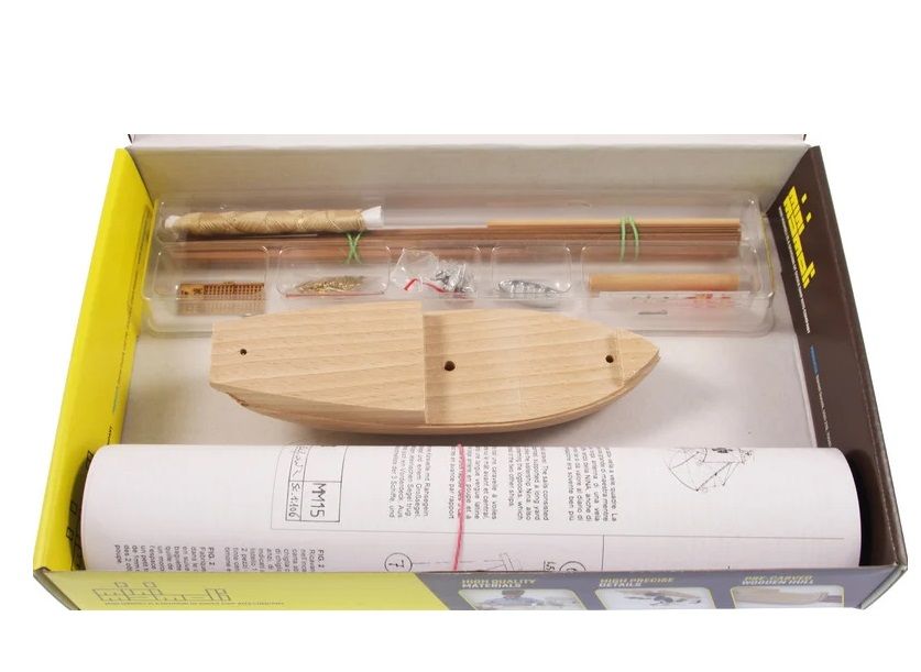 Kit de construit - Corabie din lemn - Pinta - Mamoli