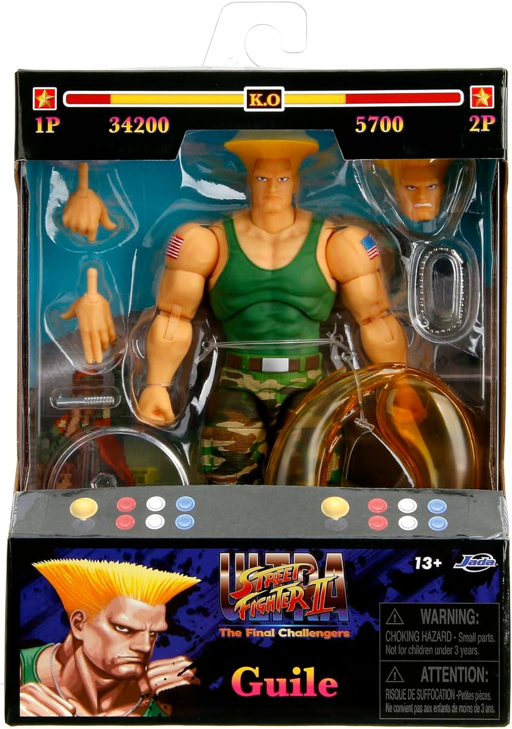 Figurina articulata - Street Fighter II: Final Challengers - Guile - Jada