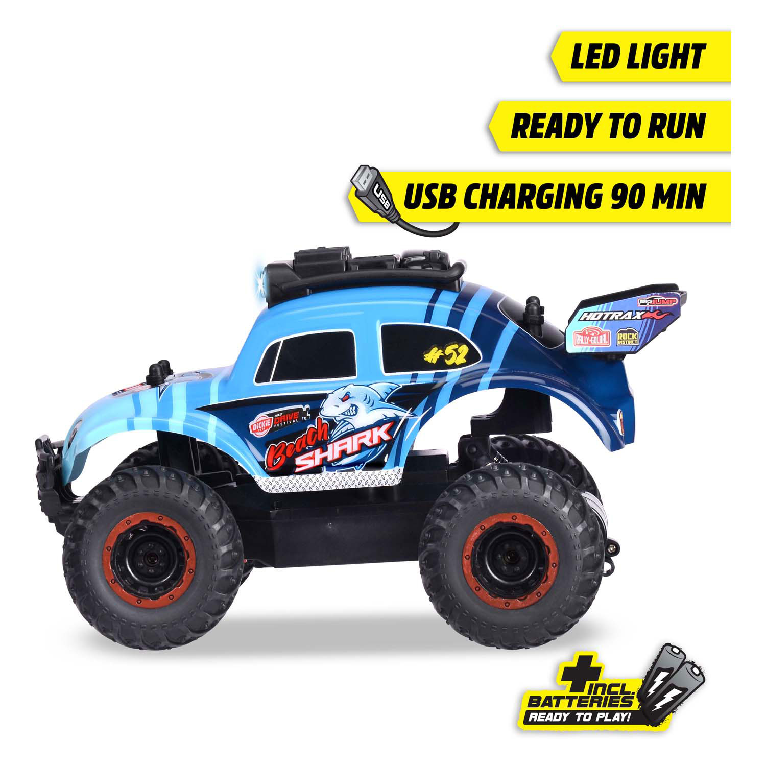 Masina cu telecomanda - Volkswagen Beetle Monster Baja Bug - Dickie Toys