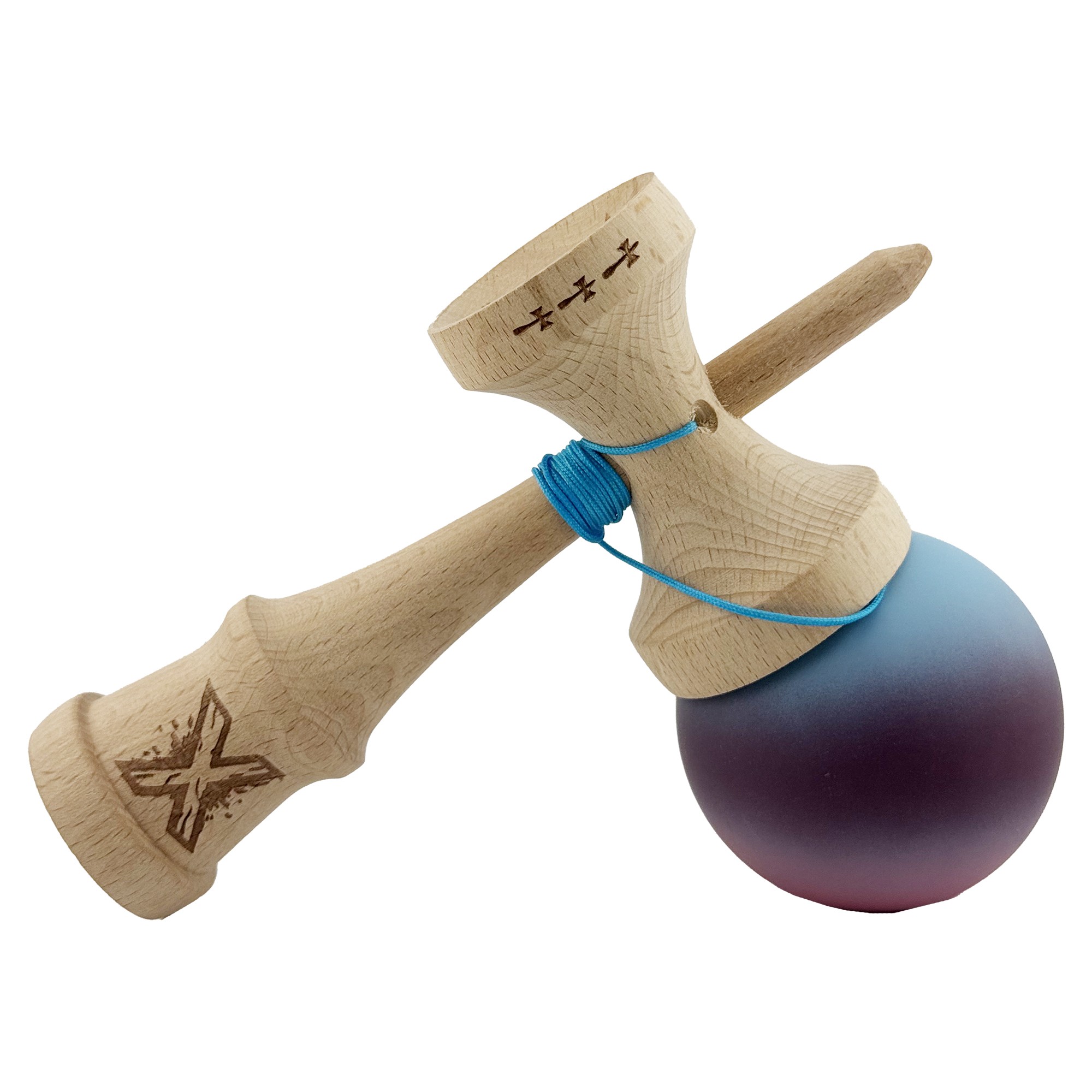 Jucarie de indemanare - Kendama X - Albastru/Mov/Roz - X