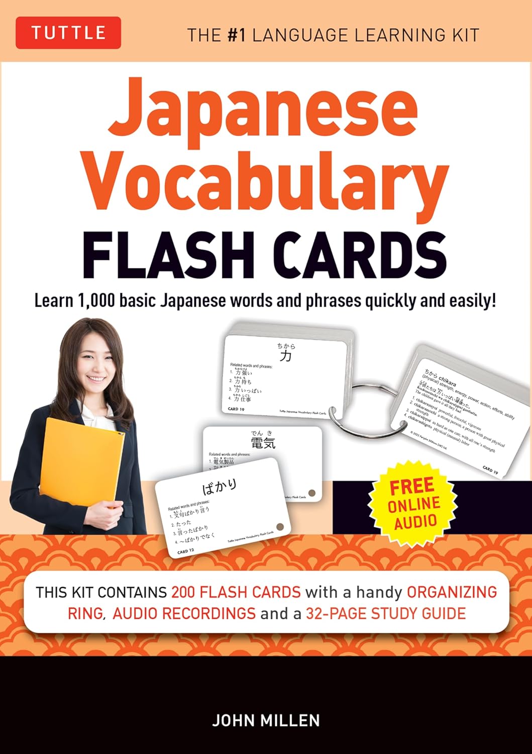 Japanese Vocabulary Flash Cards Kit - John Millen