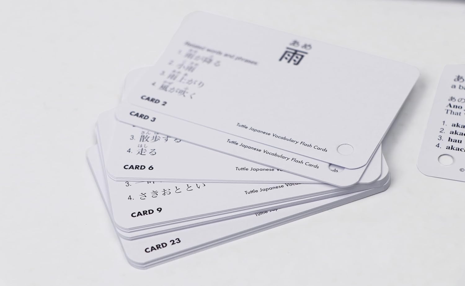 Japanese Vocabulary Flash Cards Kit - John Millen