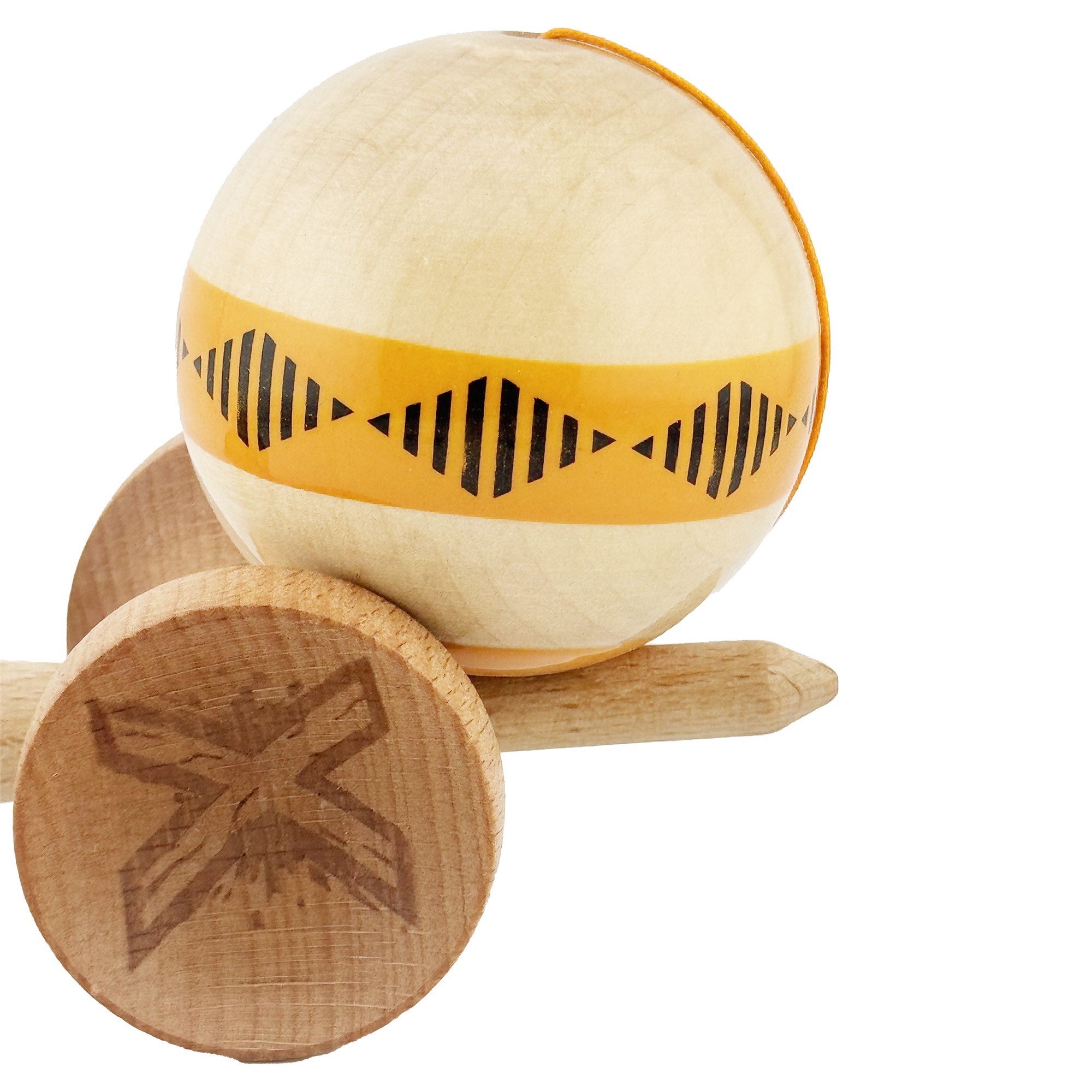 Jucarie de indemanare - Kendama X - Sticky Frequency Portocaliu - X