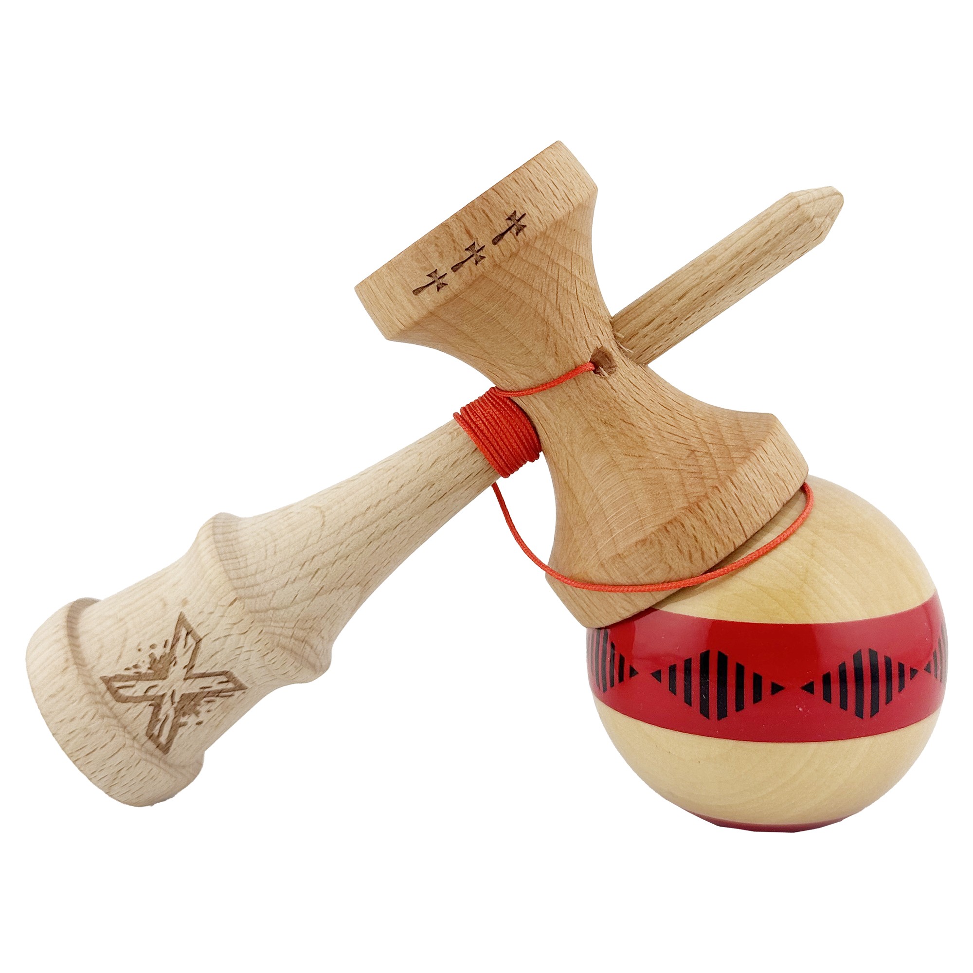 Jucarie de indemanare - Kendama X - Sticky Frequency Rosu - X