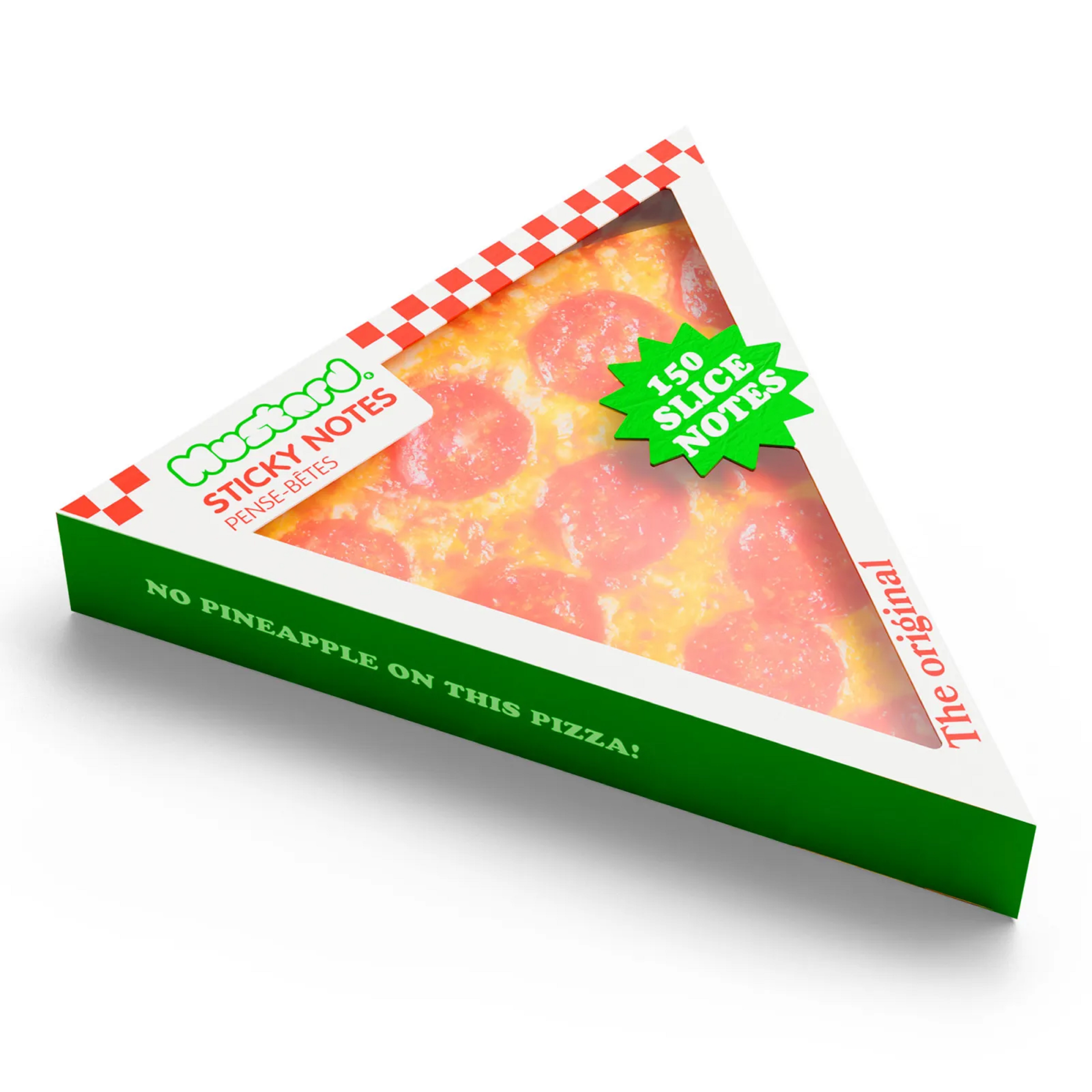 Set 150 sticky-notes - Pizza - Mustard