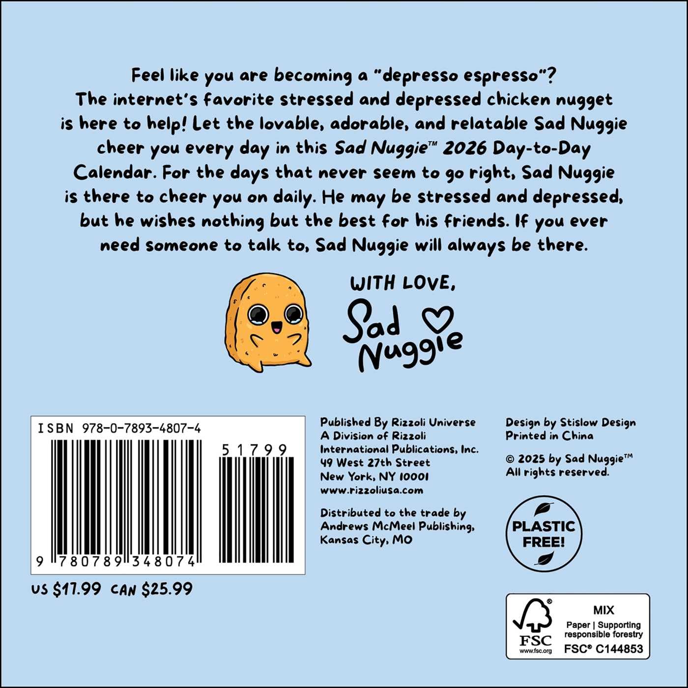 Calendar de birou - Ianuarie 2026 - Decembrie 2026 - Sad Nuggie ...