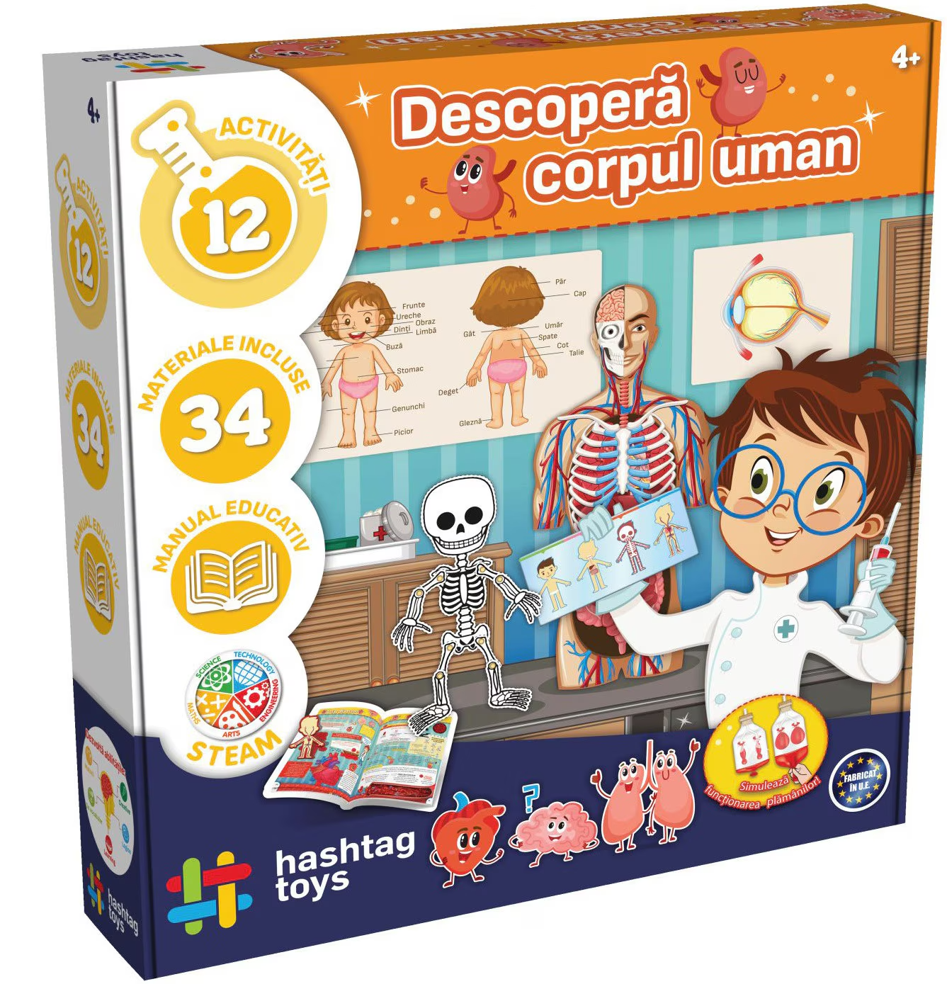 Joc educativ - Descopera corpul uman - Hashtag Toys
