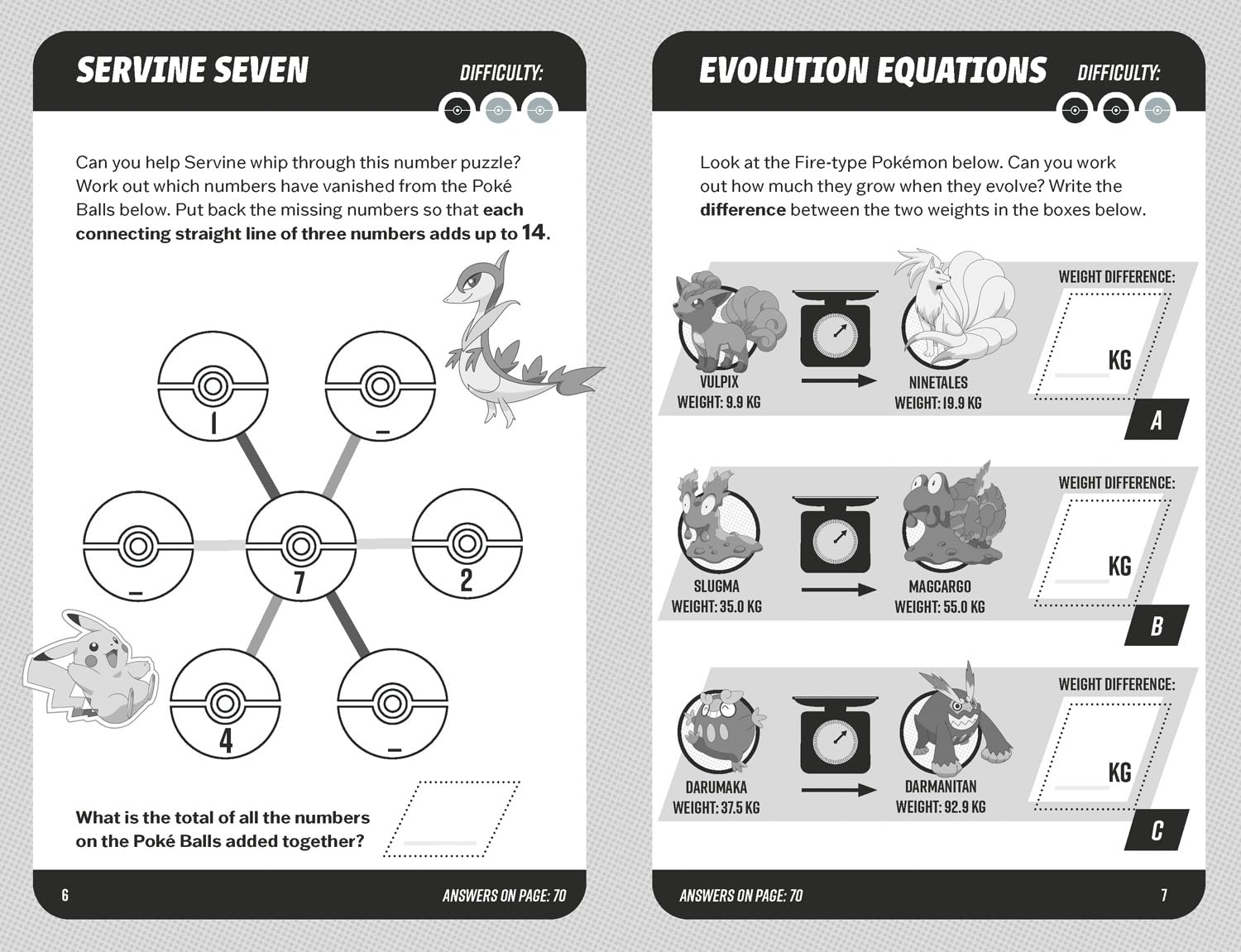 Pokemon Number Puzzles