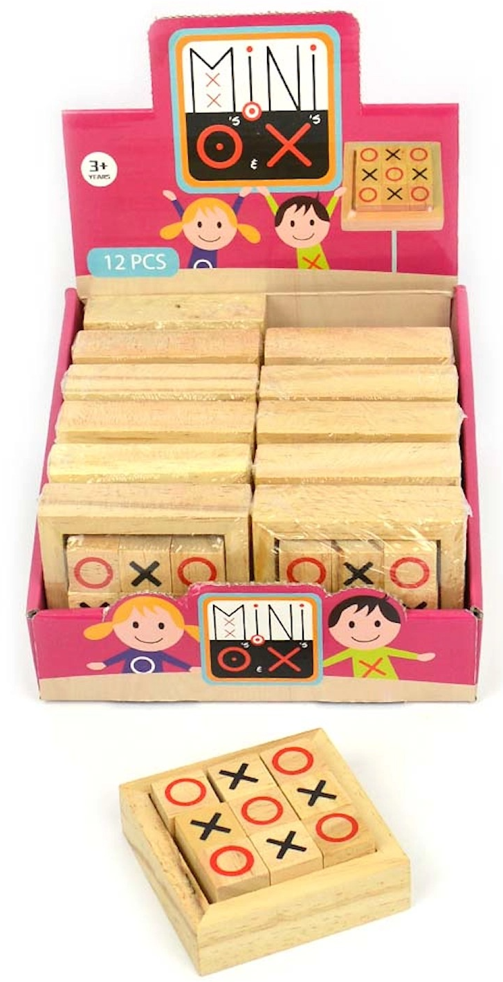 Joc de buzunar X si O din lemn - Tellus