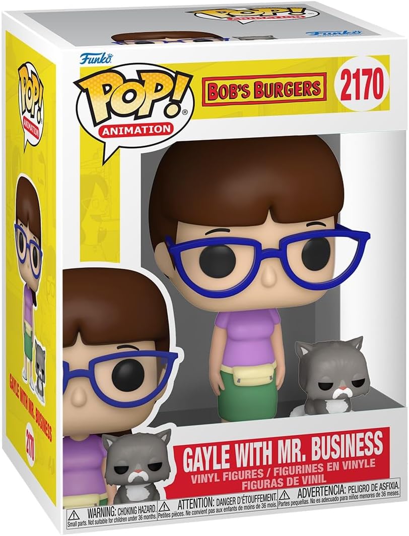 Figurina - Pop! Animation - Bob's Burgers: Gayle with Mr. Business - Funko