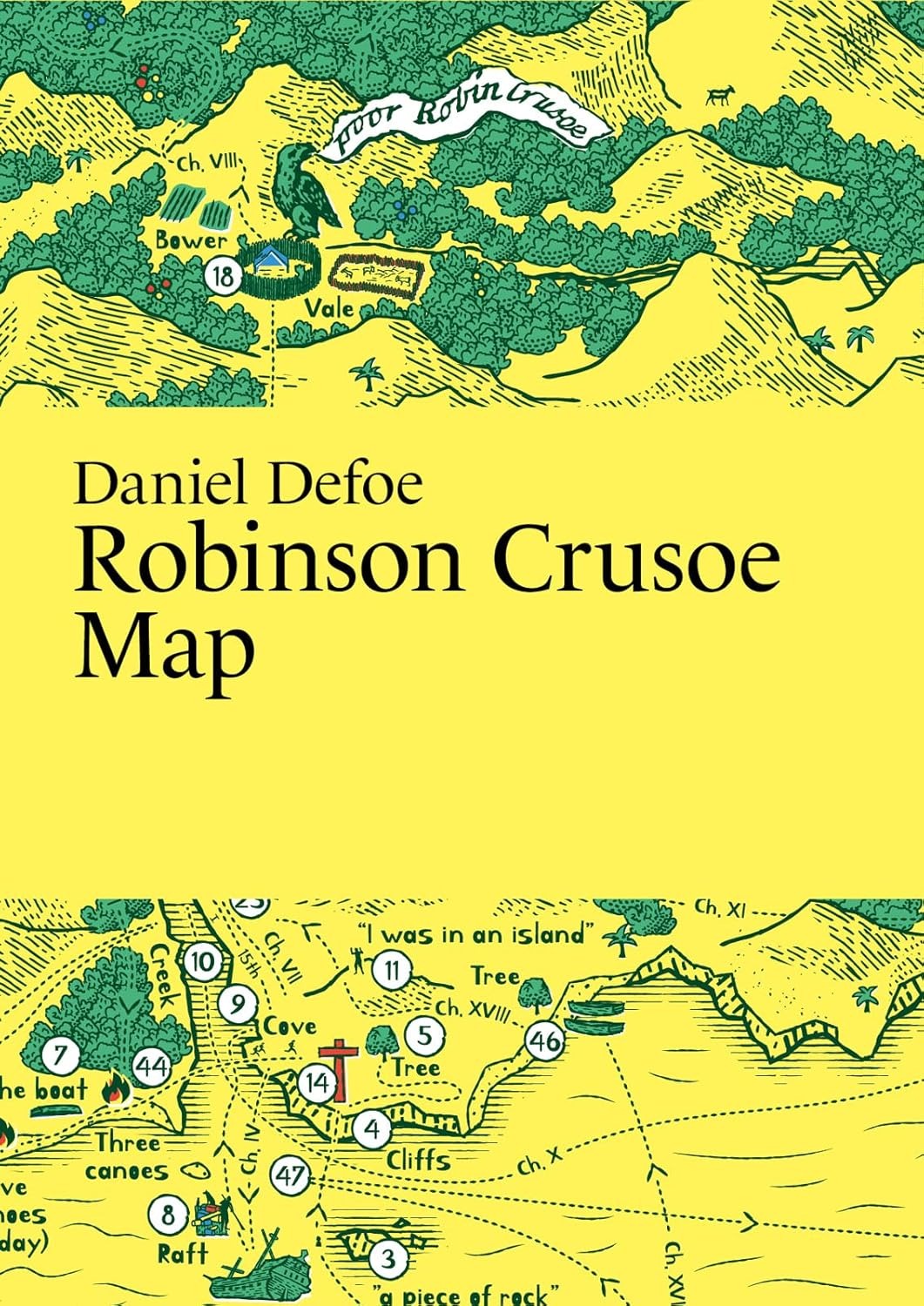 Daniel Defoe - Robinson Crusoe Map - Martin Thelander