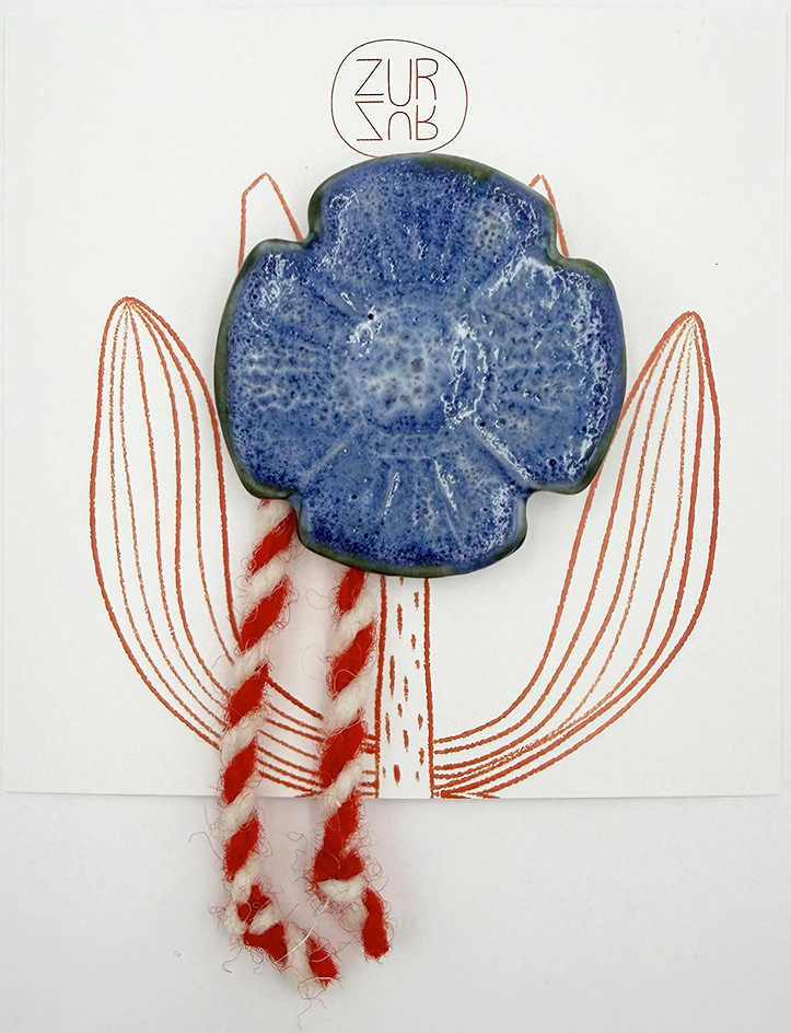 Martisor - Brosa Floare texturata - mai multe culori - Zurruz x Snuggl ...