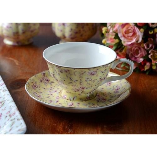 Katie Alice 'Ditsy Yellow Floral' Fine Bone China Cup & Saucer