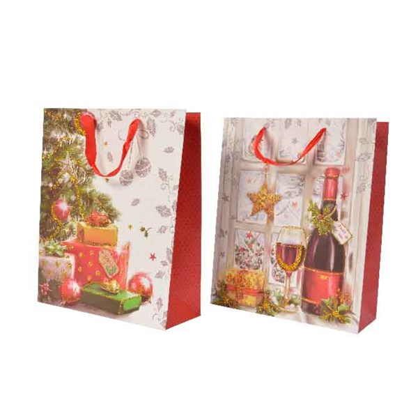 Punga de cadou - Classic Wine and Tree - mai multe modele - Kaemingk